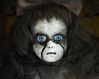 Creepy Doll Dark Art Creeper Spooky Goth Art Haunt Spirit Scary Doll ...