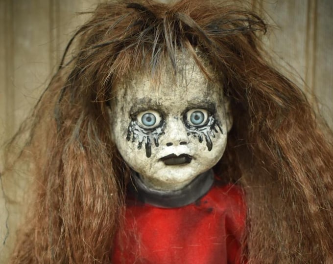 Creepy Doll Dark Art Creeper Spooky Goth Art Haunt Spirit Scary Doll ...