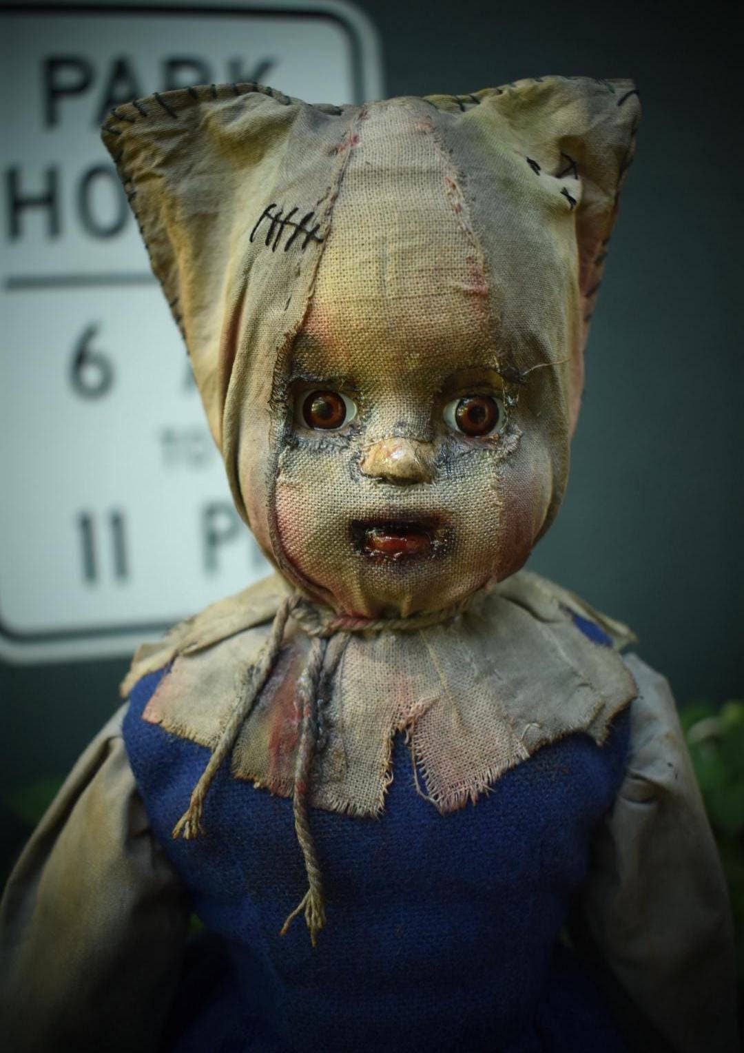 Creepy Doll Masked Disturbing Spooky Girl Zombie Dollz Original Scary ...