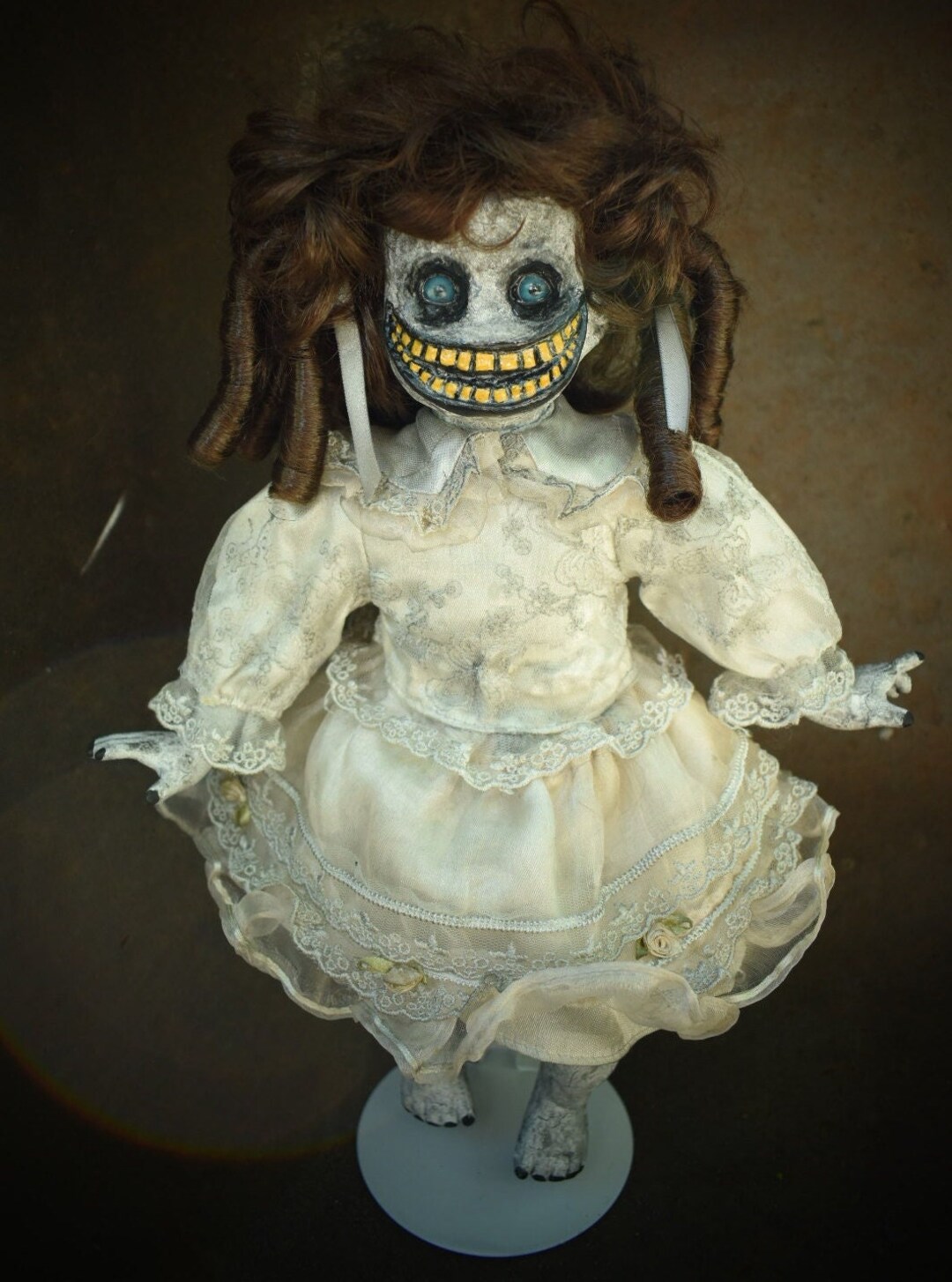 Creepy Doll Dark Art Disturbing Girl Doll Spooky Zombie Dollz Original ...