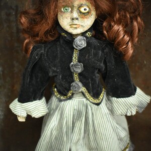 Creepy Doll Dark Art Disturbing Girl Doll Spooky Zombie Dollz Original ...