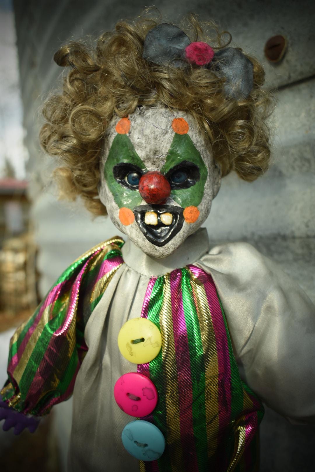 Creepy Killer Clown Doll Dark Art Spooky Clown Zombie Dollz Original ...