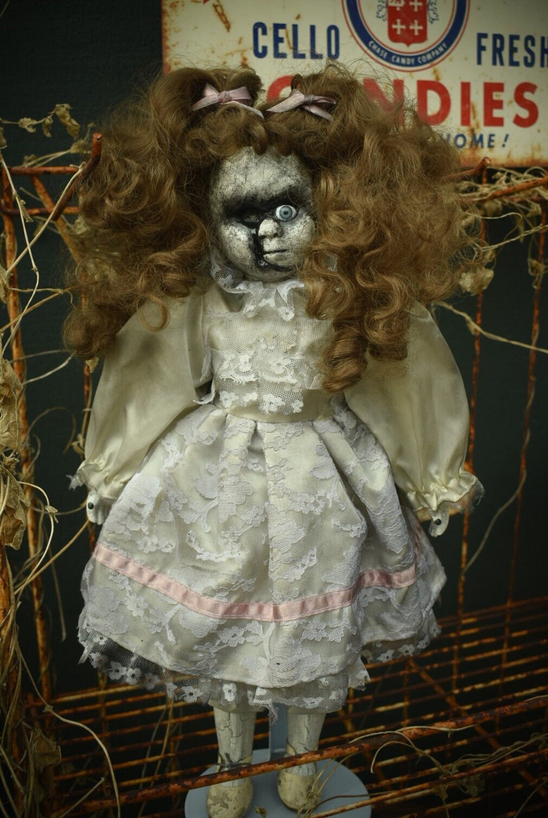 Creepy Doll Dark Art Spooky Girl Goth Art Haunt Spirit Scary Doll ...