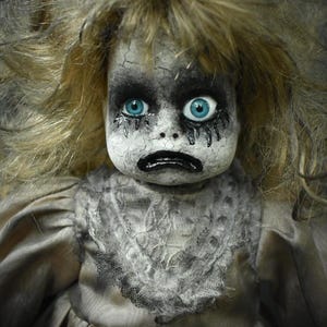 Creepy Doll Dark Art Creeper Spooky Goth Art Haunt Spirit Scary Doll ...
