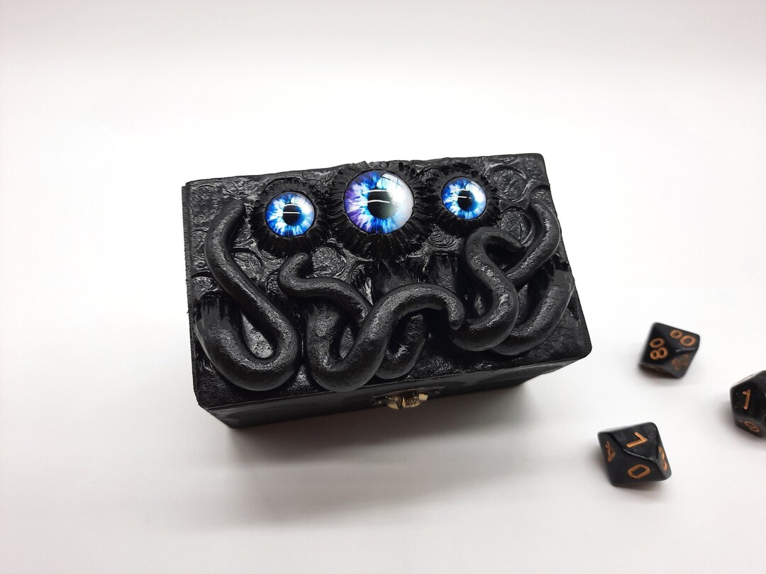 Small Cthulhu Dice Box Monster Wooden Box for RPG and LARP - Etsy