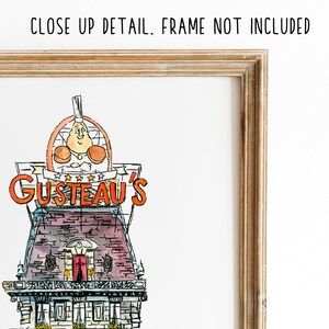 Gusteau's Restaurant Watercolor Print, Watercolor Sketch - Etsy