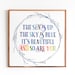 The Sun is up the Sky is Blue Art Print Beatles Inspirational Artwork ...