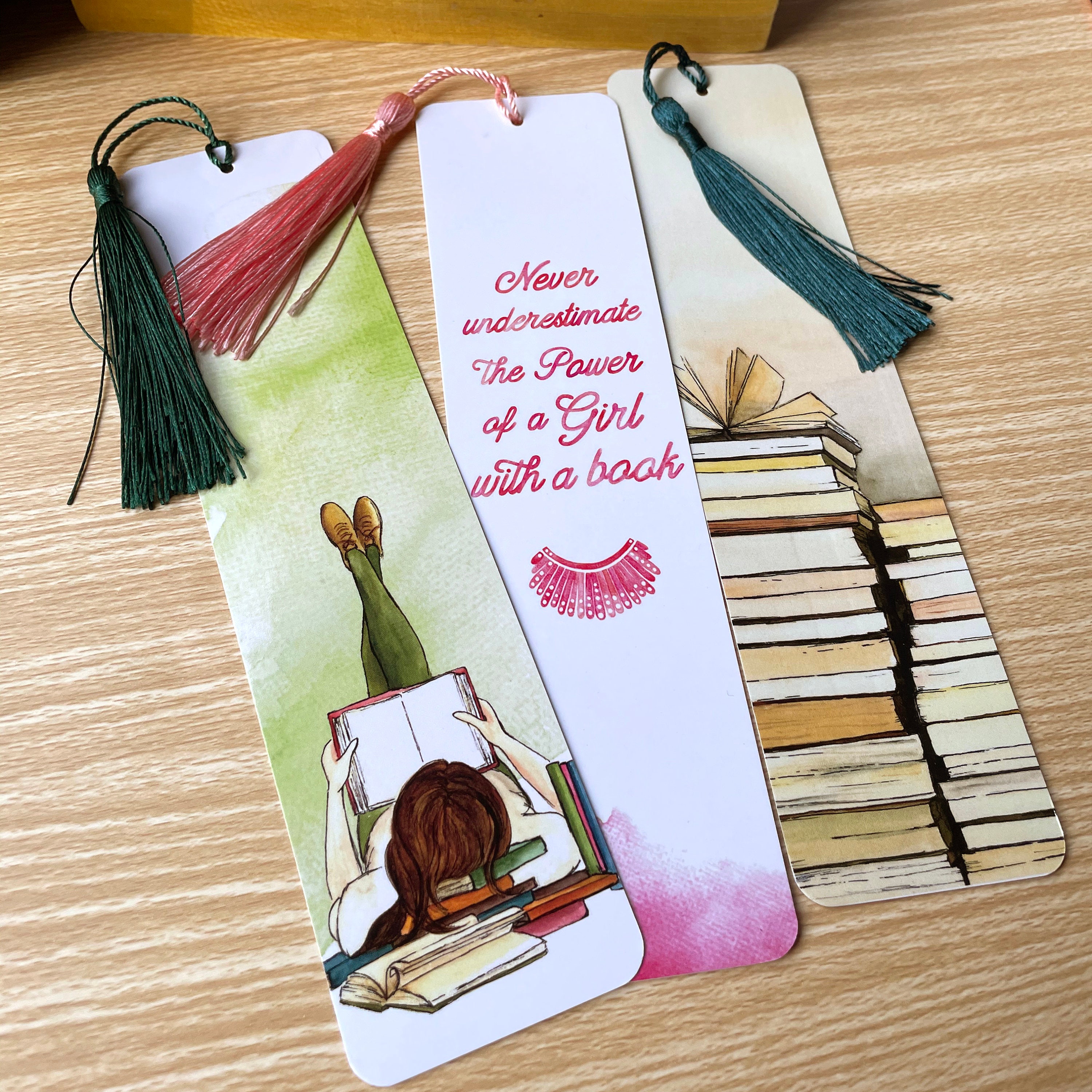 Watercolor Bookmarks Set of 3 Original Watercolor Artwork - Etsy