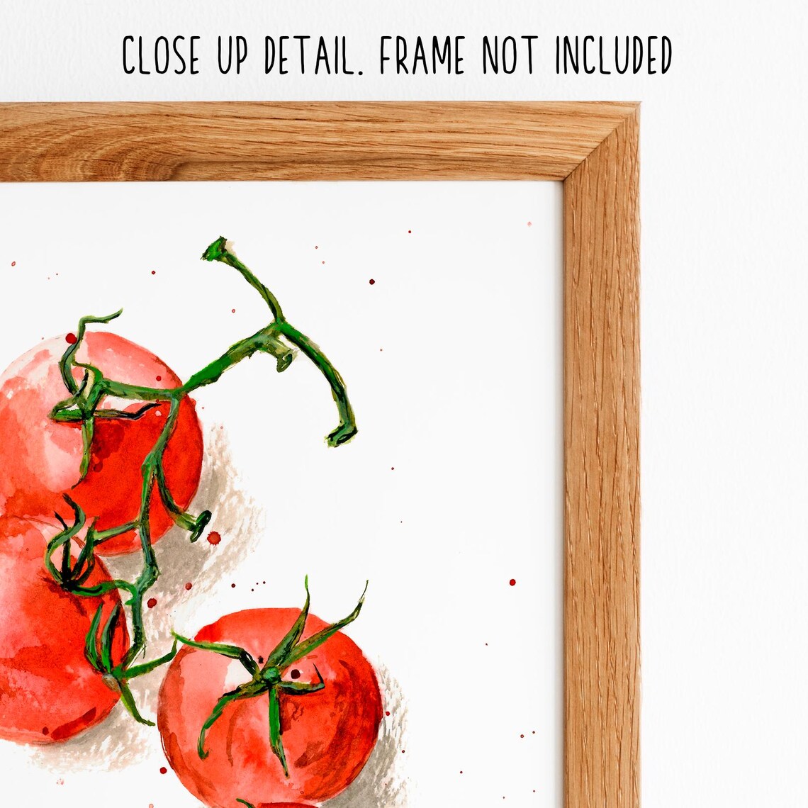 Abstract Tomato Watercolor Print | Tomatoes Illustration, Kitchen ...