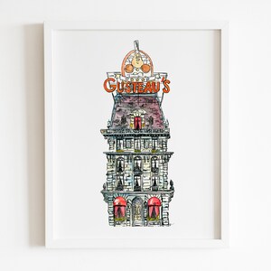 Gusteau's Restaurant Watercolor Print, Watercolor Sketch - Etsy