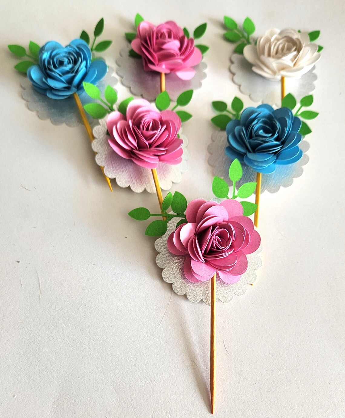 12 Cupcake Toppers for Any Occasion Parties Bridal Showers Baby Showers ...