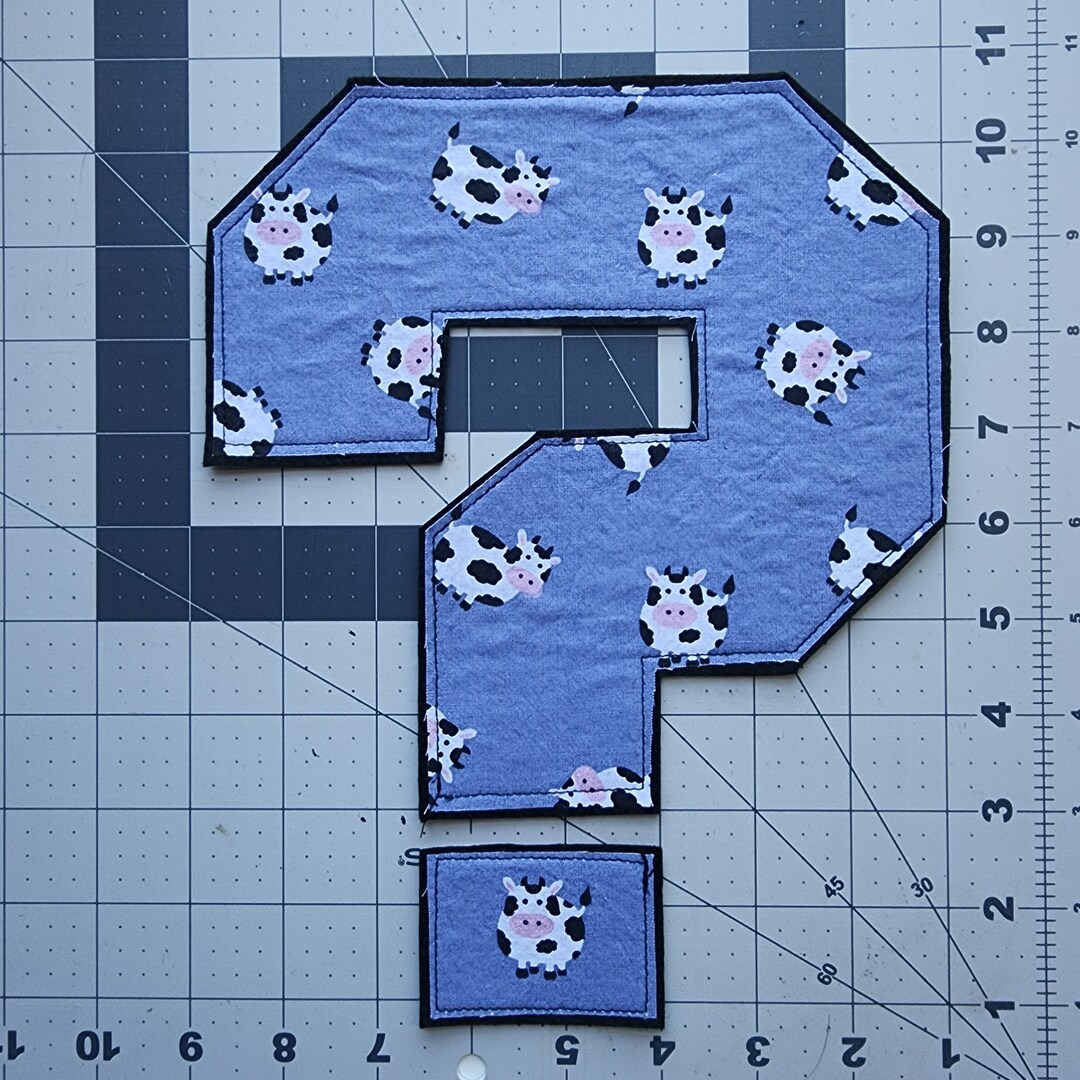 Large Iron on Question Mark Patch - Etsy