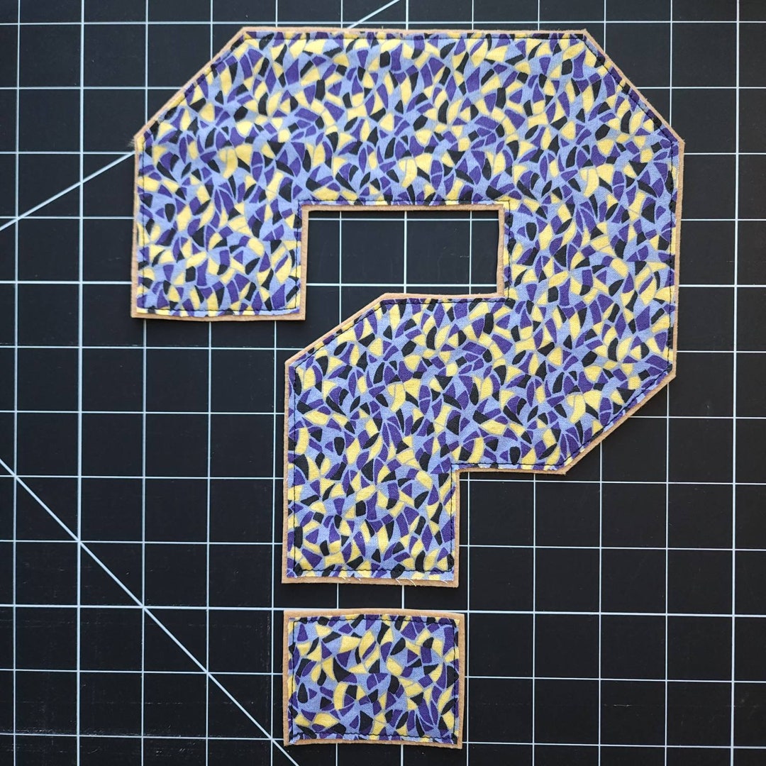 Large Iron on Question Mark Patch - Etsy