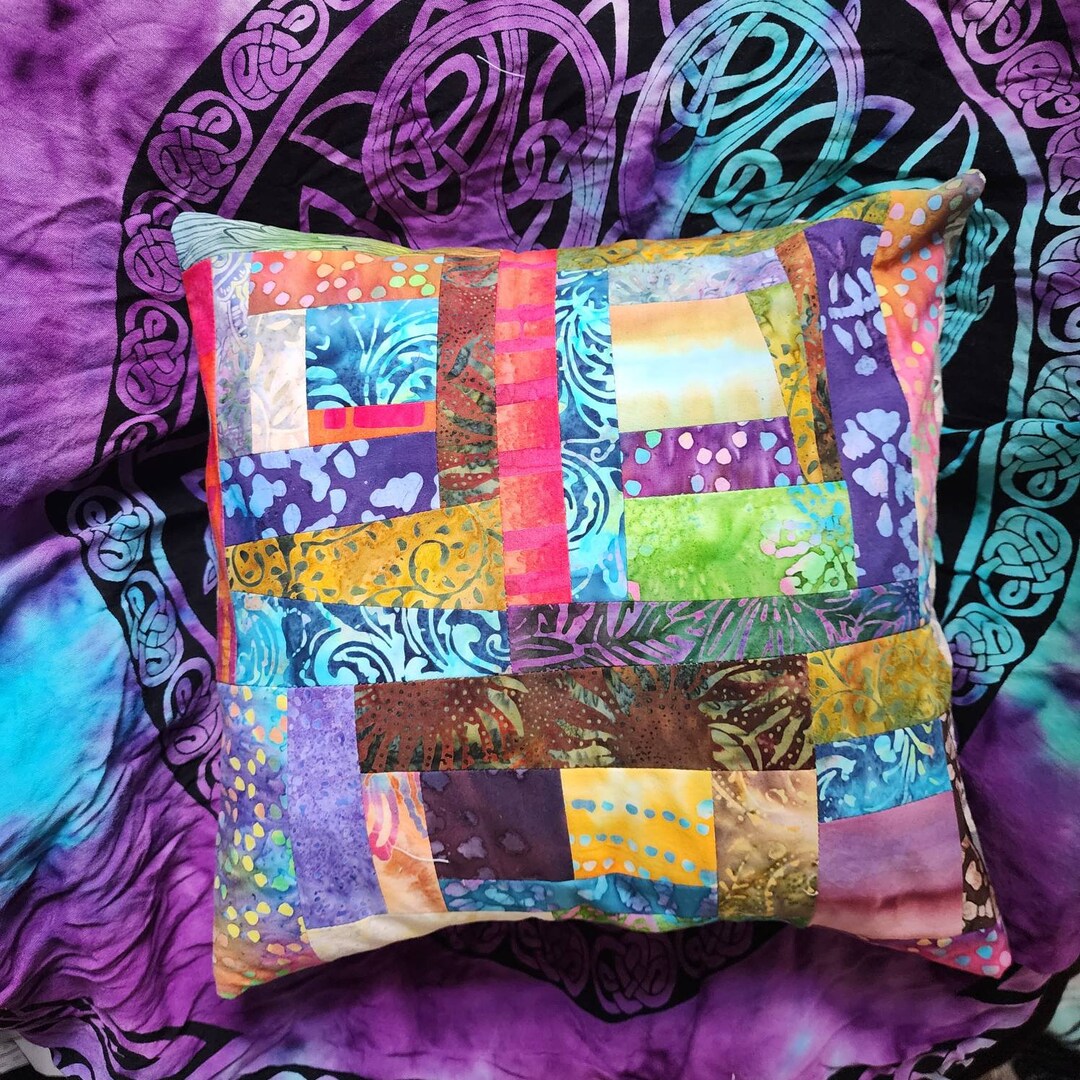 Patchwork Pillow - Etsy