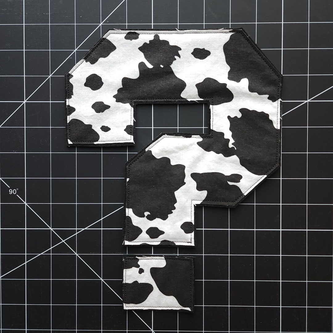 Large Iron on Question Mark Patch - Etsy