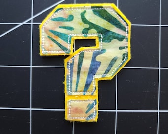 Green Question Mark Patch 206A 2 Inch Diameter Embroidered Patch - Etsy