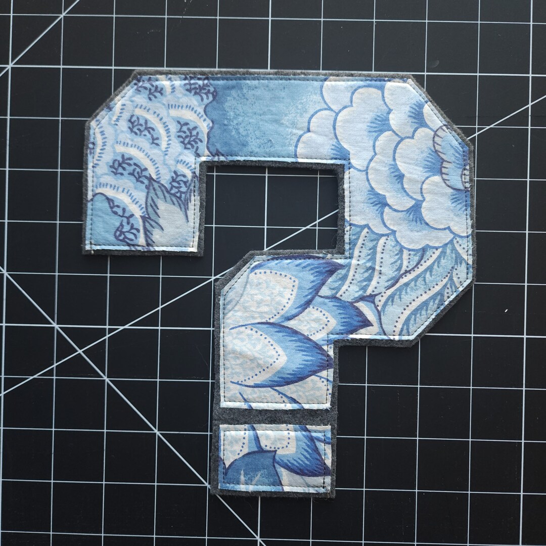 Large Iron on Question Mark Patch - Etsy