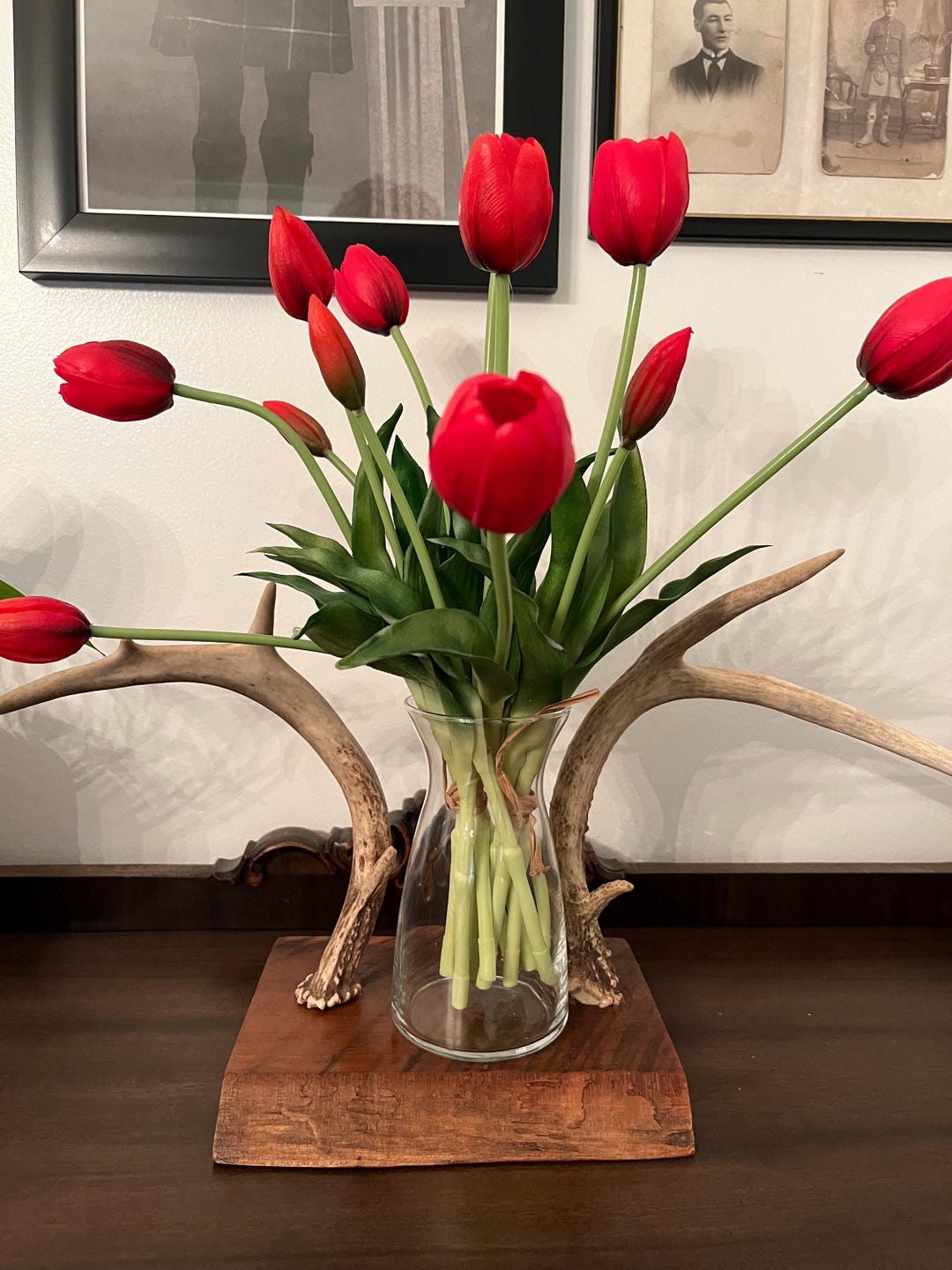 Deer Antlers W/ Vase Centerpiece - Etsy