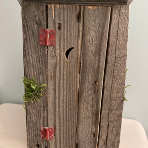 Rustic Wood Outhouse - Etsy