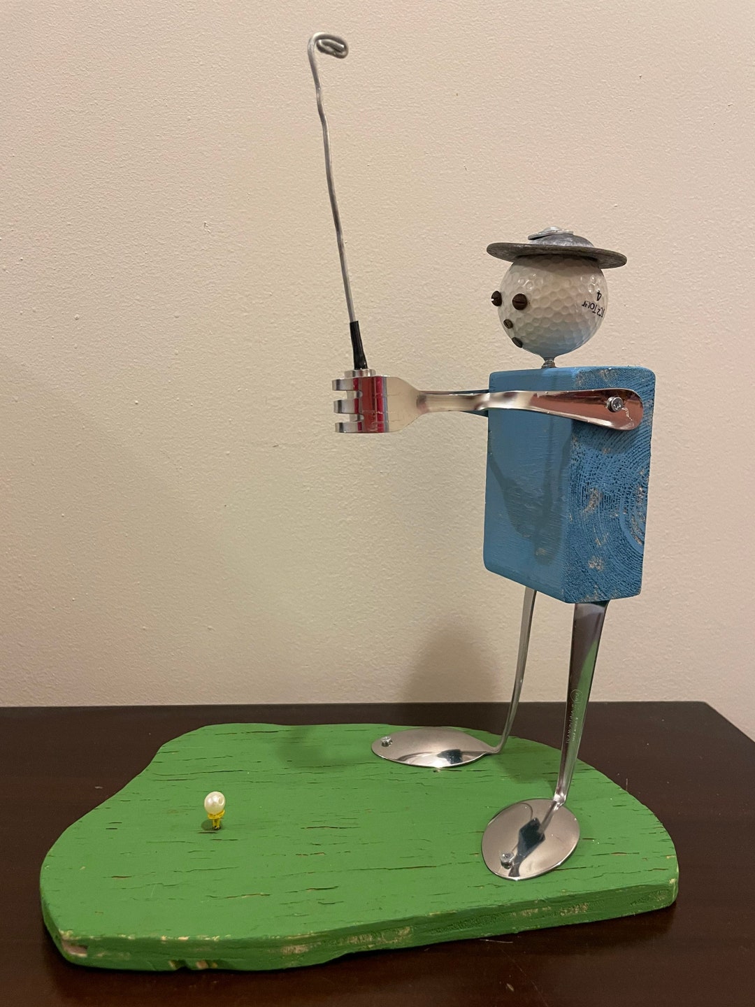 Gary the Golfer Found Object Sculpture - Etsy