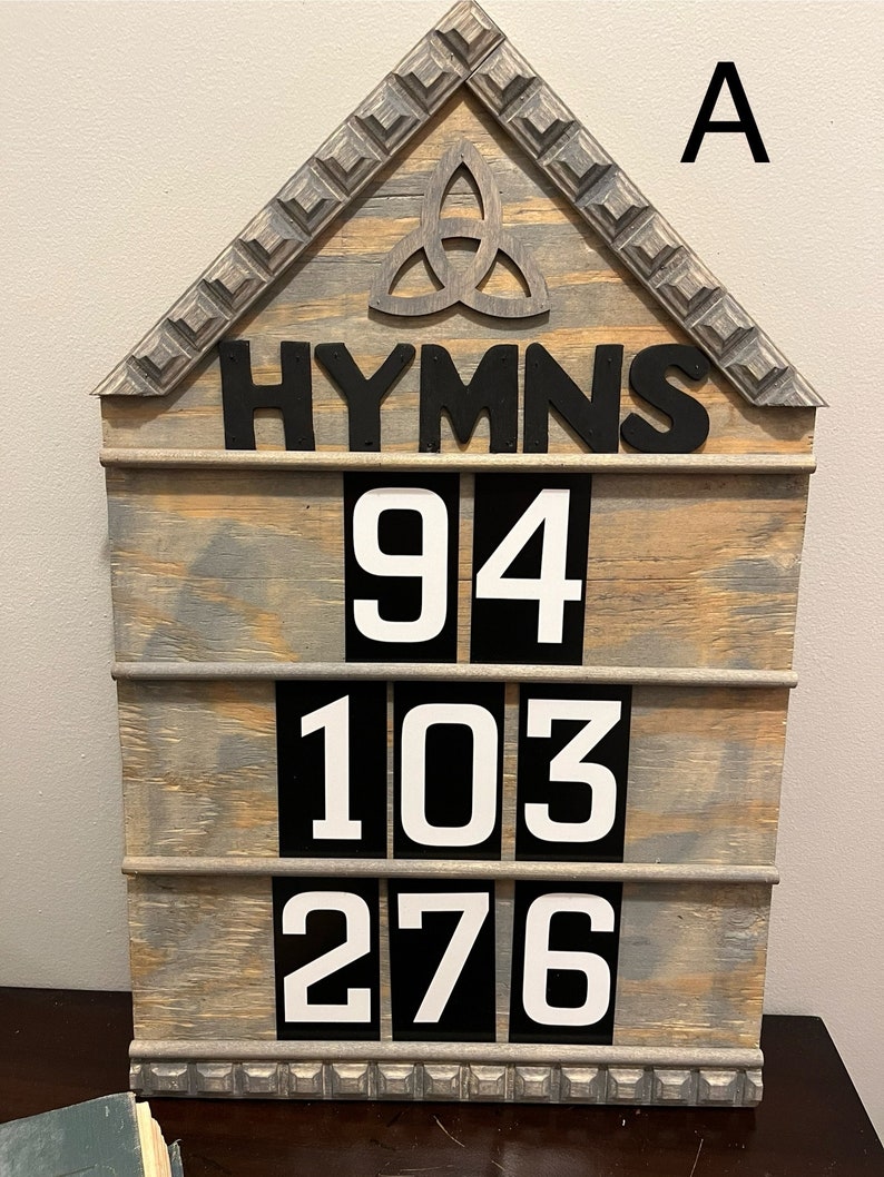 Antique Reproduction Church Hymn Board - Etsy
