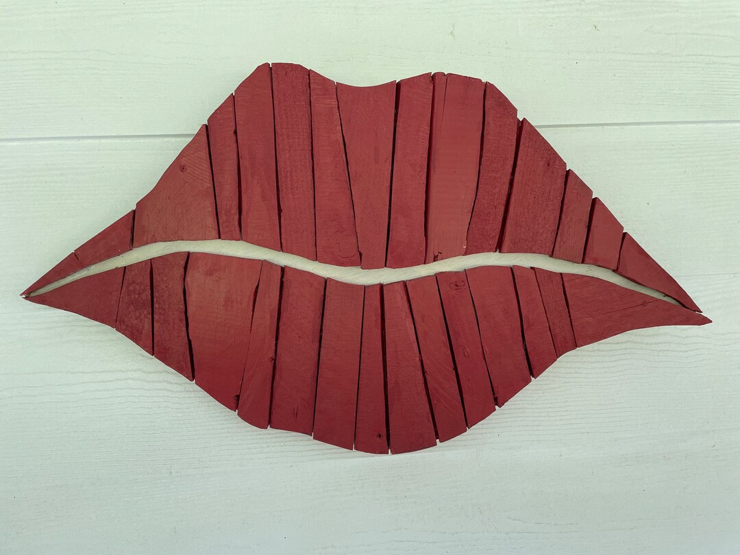 Scrap Wood Large Lips - Etsy