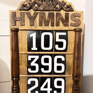 Antique Reproduction Church Hymn Board - Etsy