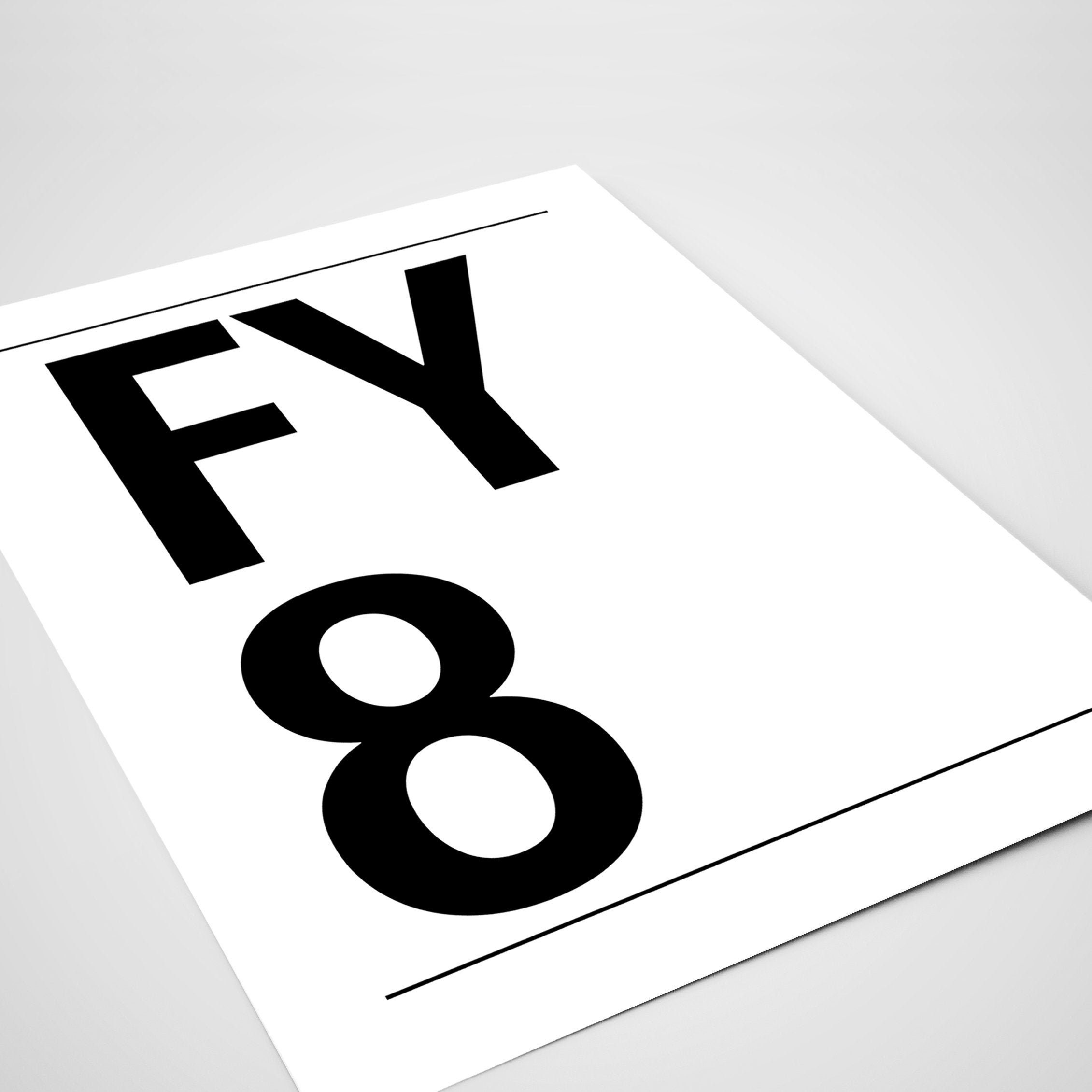 Lytham St. Annes Typographic FY8 Postcode Area Print - Leafy Lytham ...