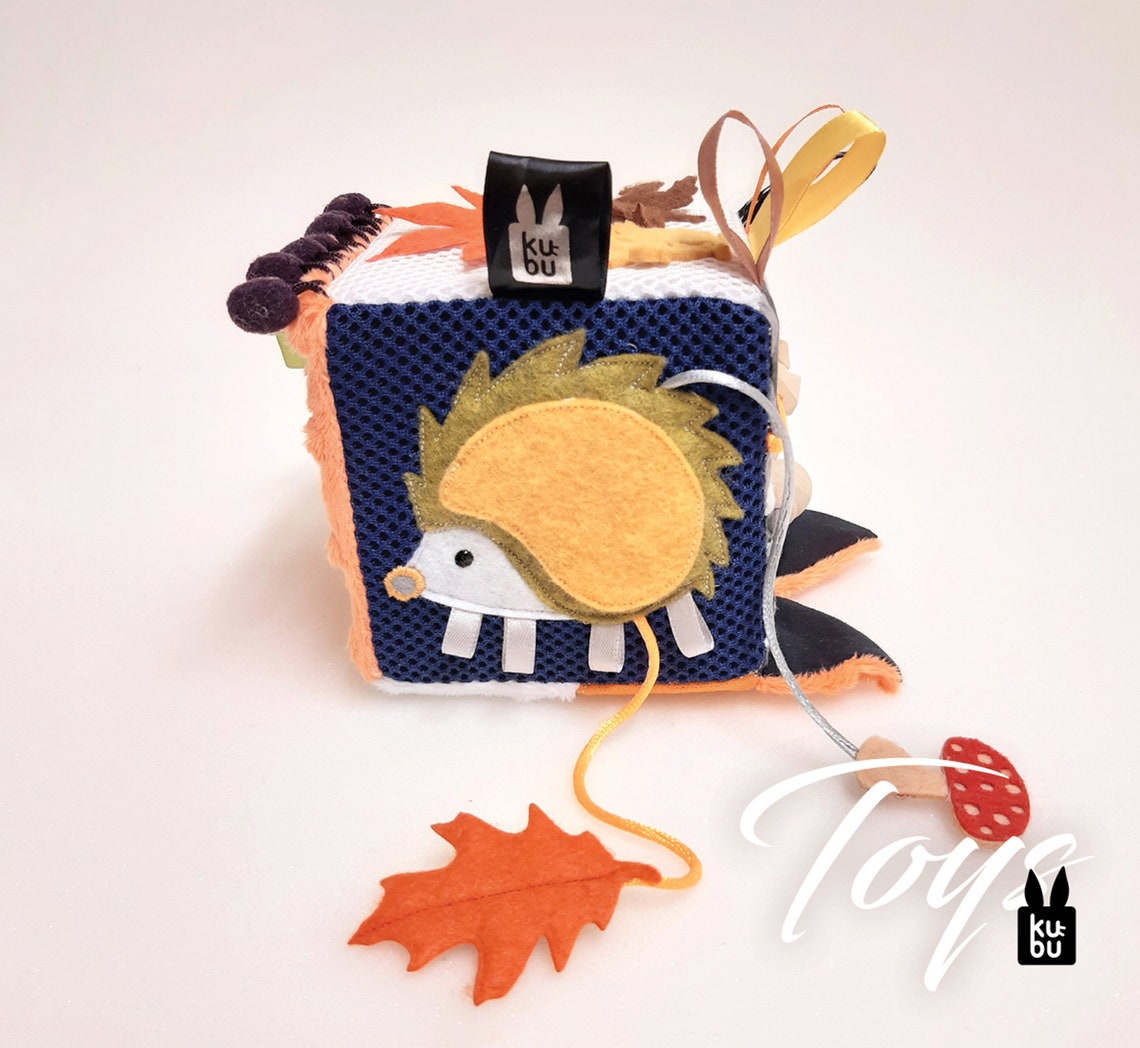 Activity Cube FOX Sensory Cube Baby Shower Gift Montessori | Etsy