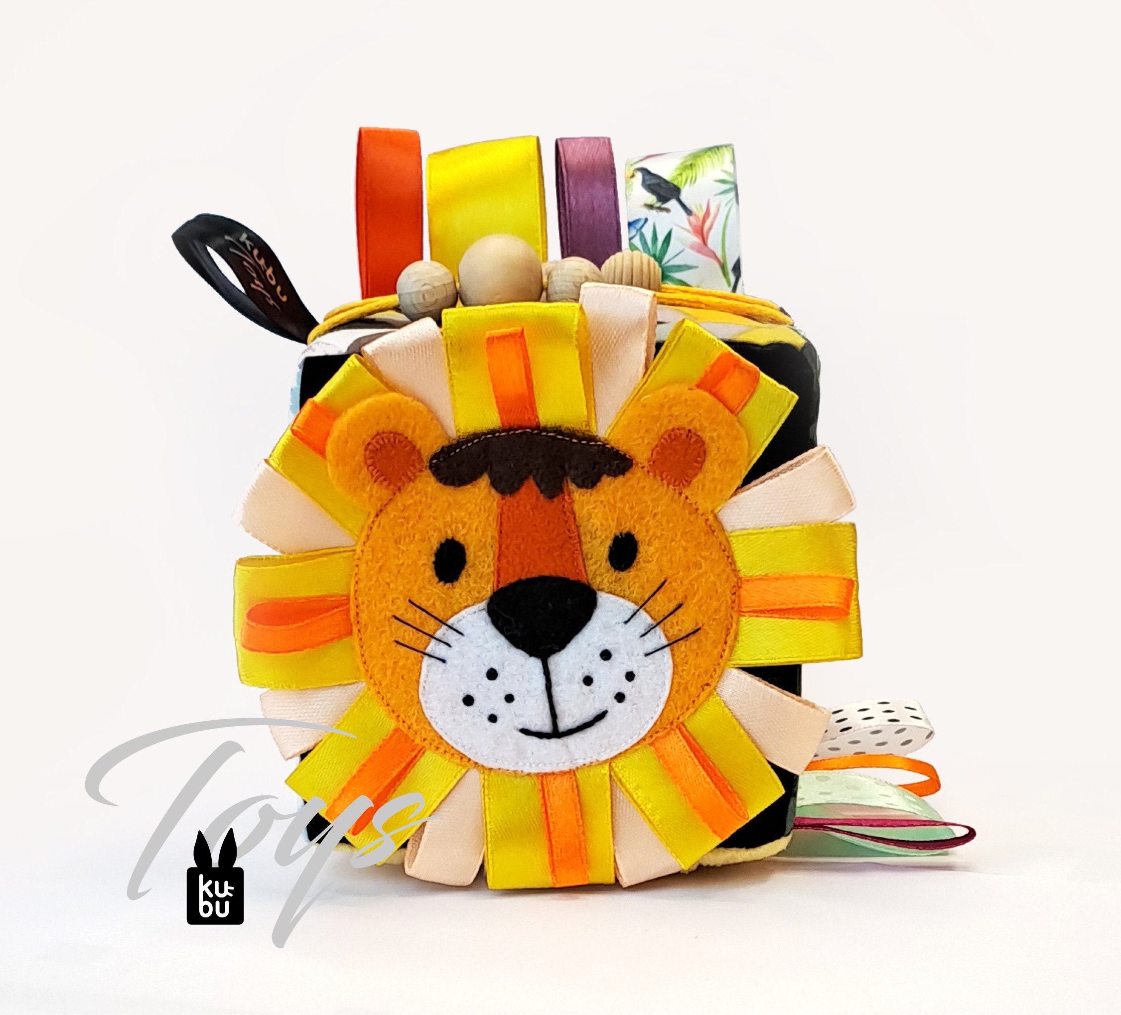 Activity Cube LION | Sensory Cube Baby Shower Gift Montessori Baby Toy ...