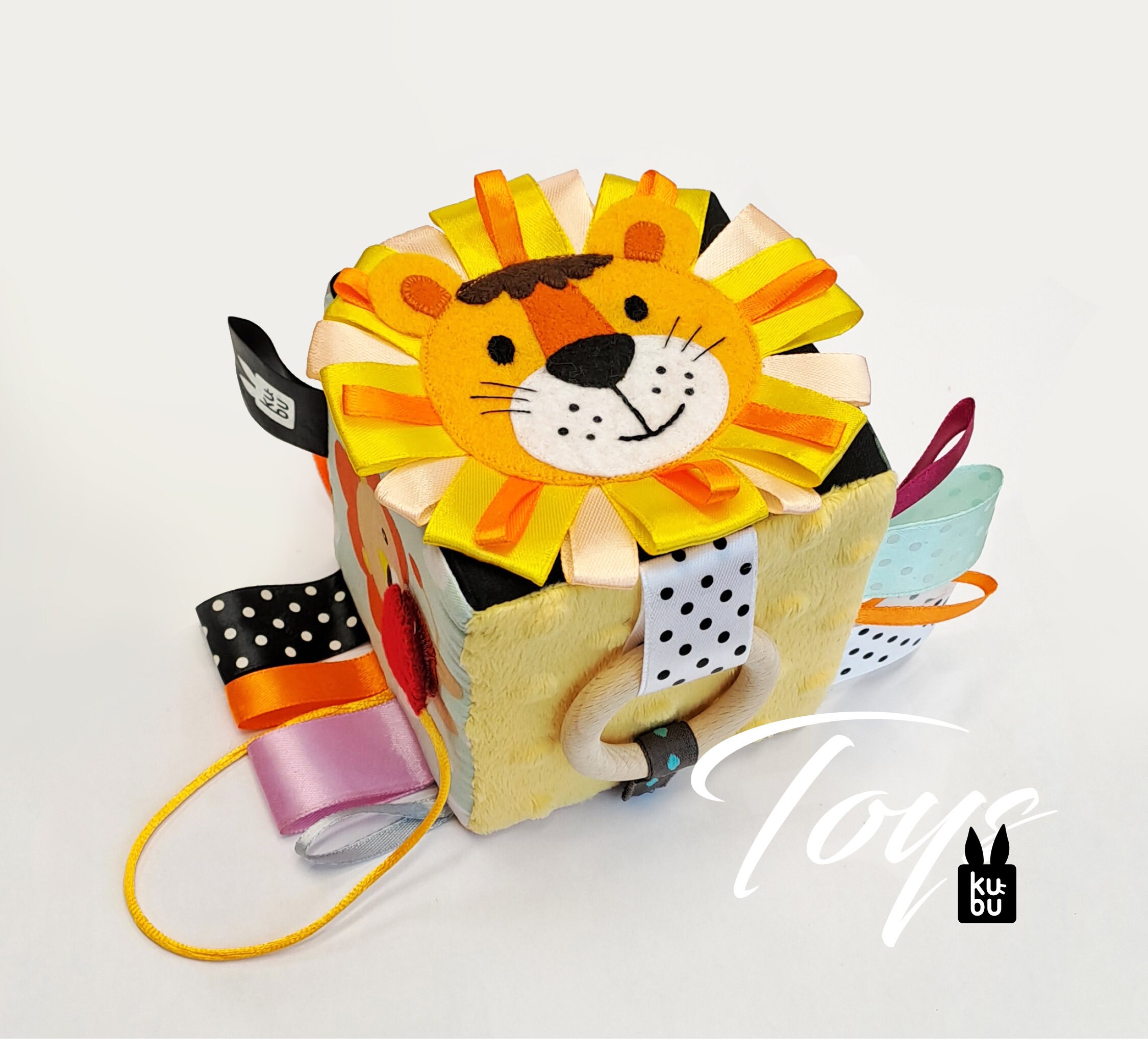 Activity Cube LION | Sensory Cube Baby Shower Gift Montessori Baby Toy ...