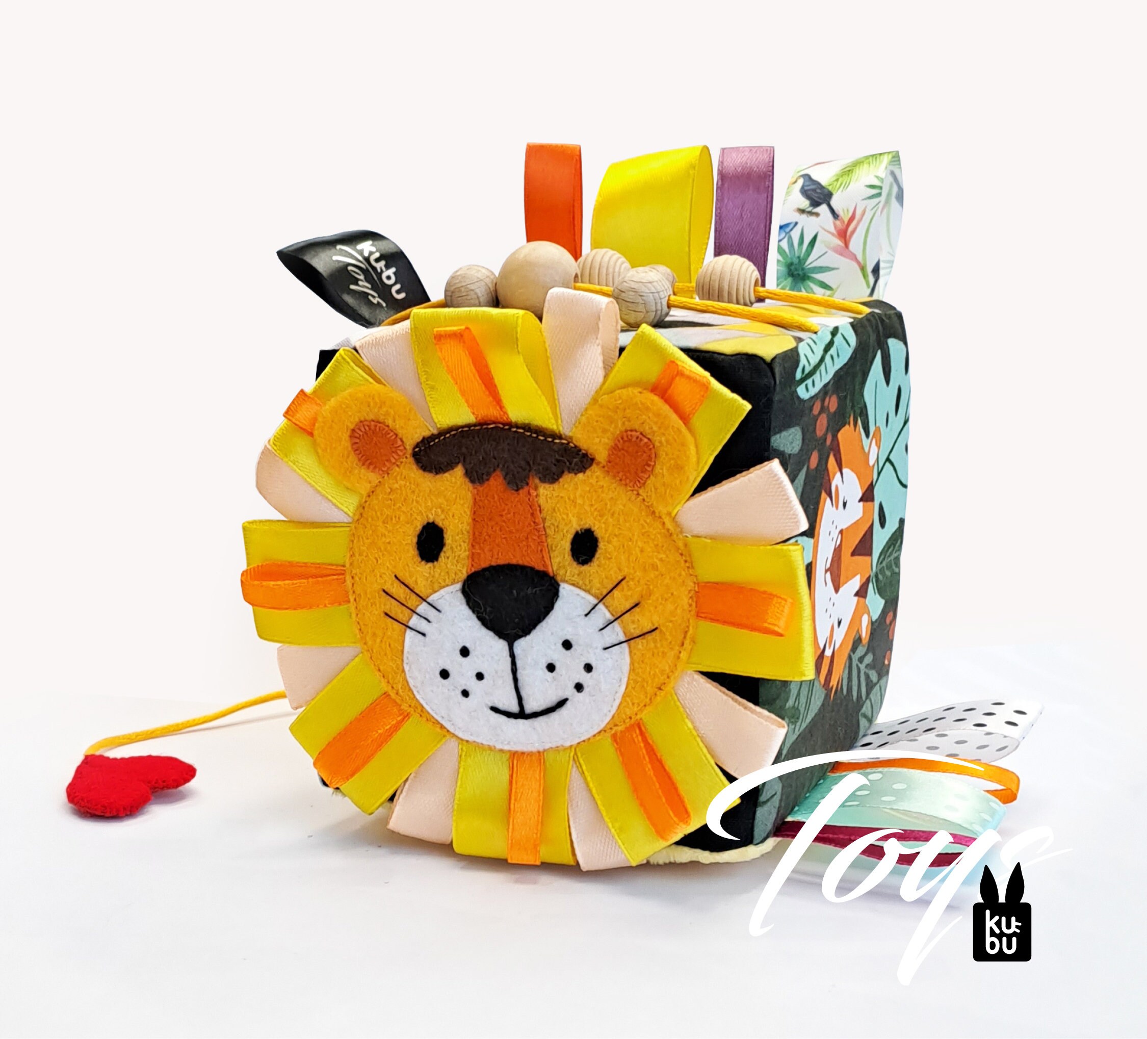 Activity Cube LION | Sensory Cube Baby Shower Gift Montessori Baby Toy ...