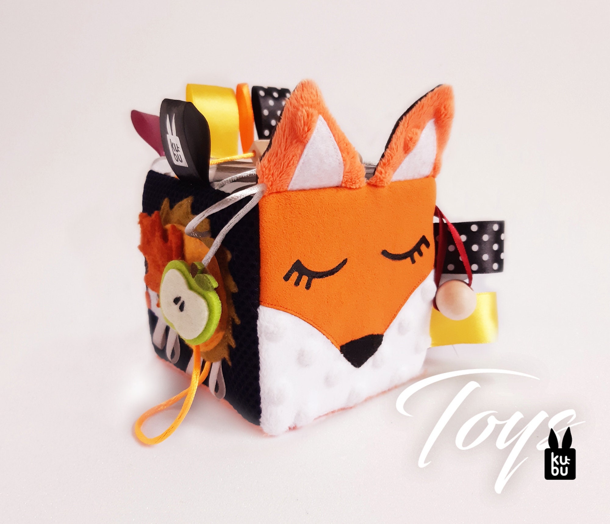 Activity Cube FOX Sensory Cube Baby Shower Gift Montessori | Etsy