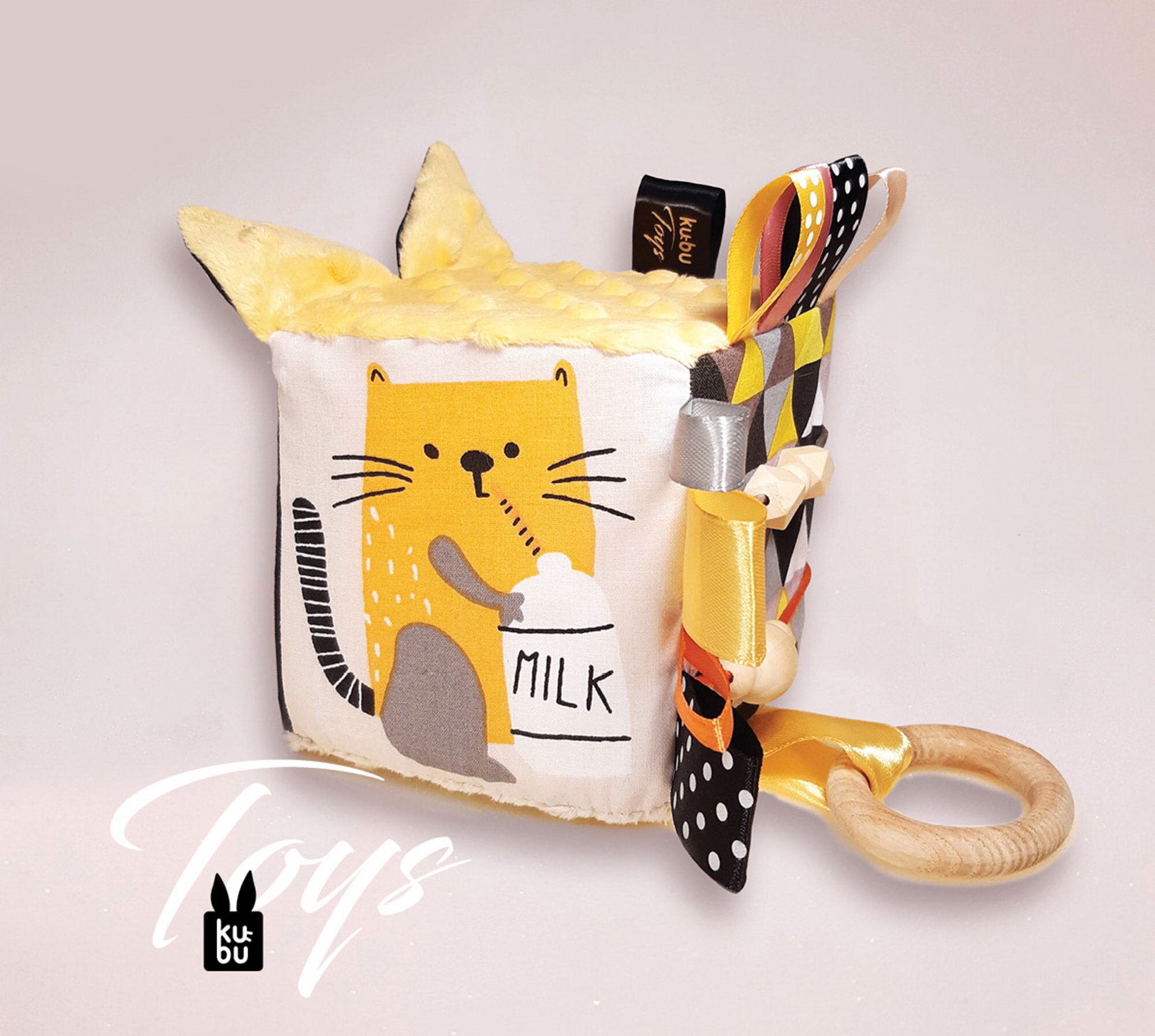 Activity Cube KITTY Sensory Cube Baby Shower Gift Montessori Baby Toy ...