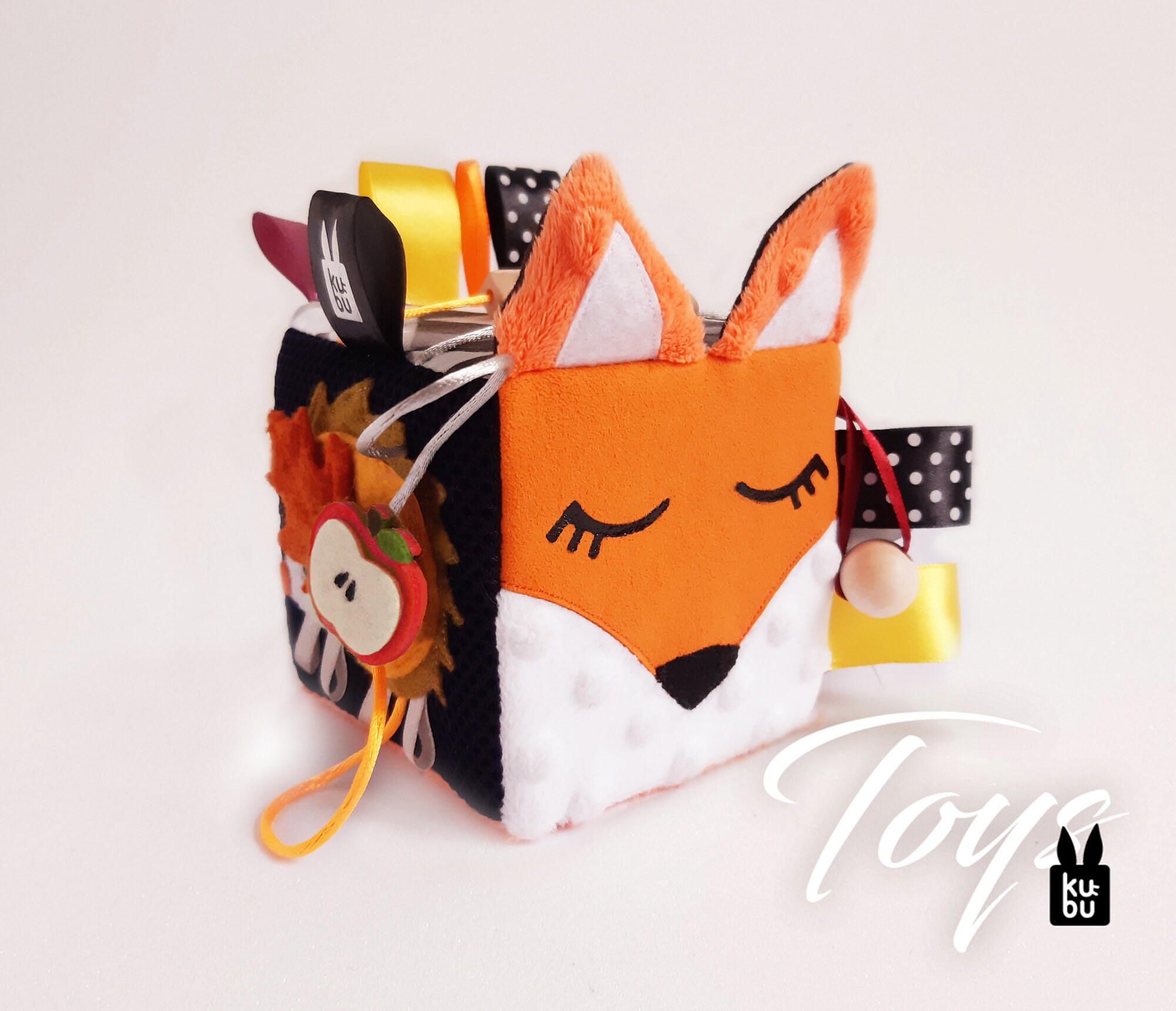 Activity Cube FOX Sensory Cube Baby Shower Gift Montessori | Etsy