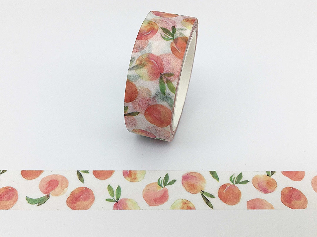 Peaches Washi Tape Scrapbooking Washi Tape 10m Full Roll - Etsy.de