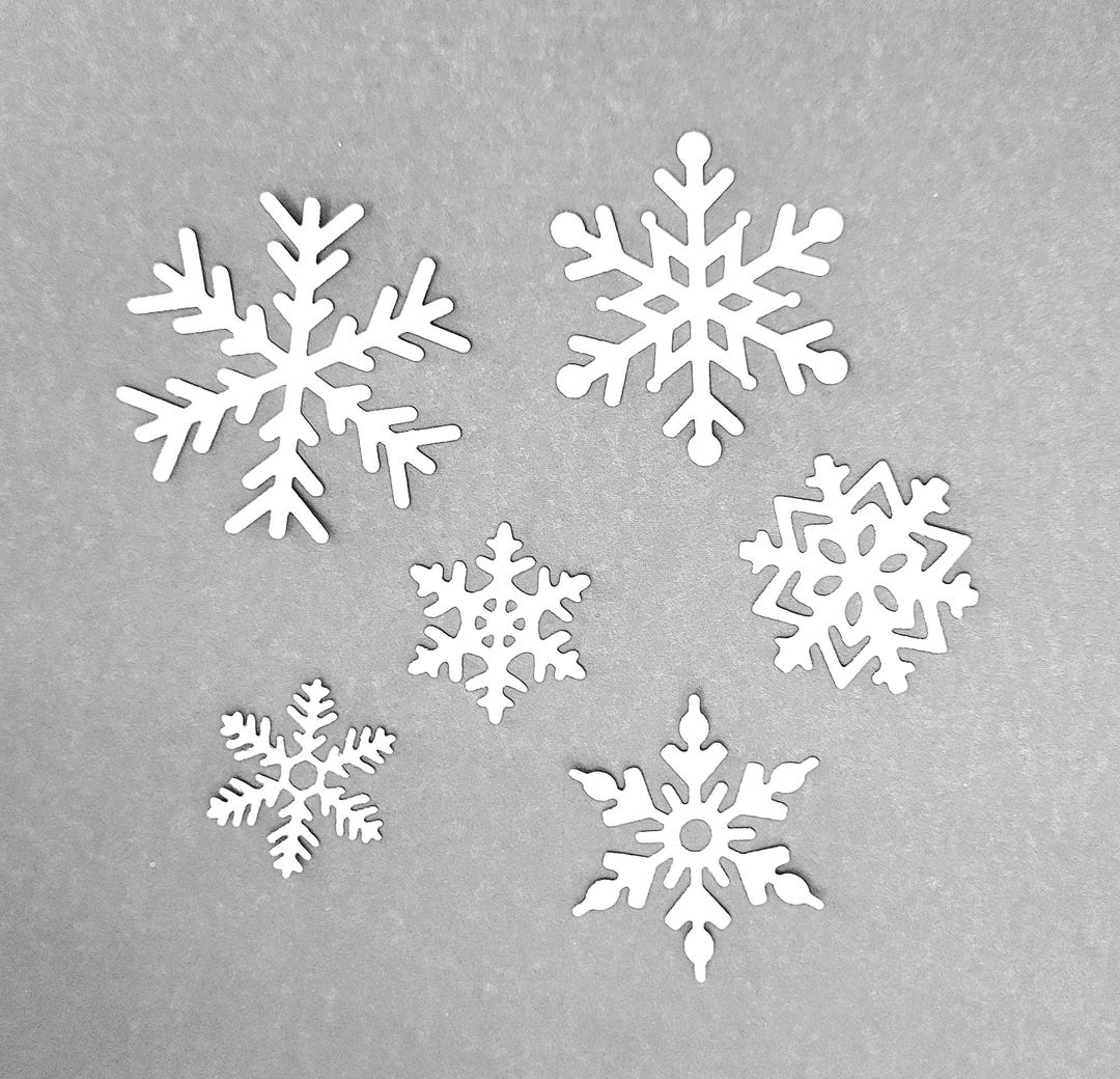 Cardstock Snowflake Cutouts, Scrapbooking Collage - Etsy Österreich