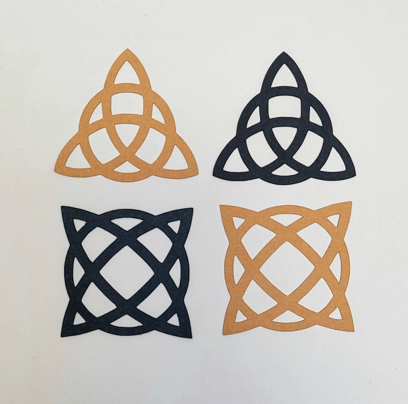 Celtic Knots, Paper Cutouts, 12 Pcs Set, Hollow Border, Scrapbooking ...