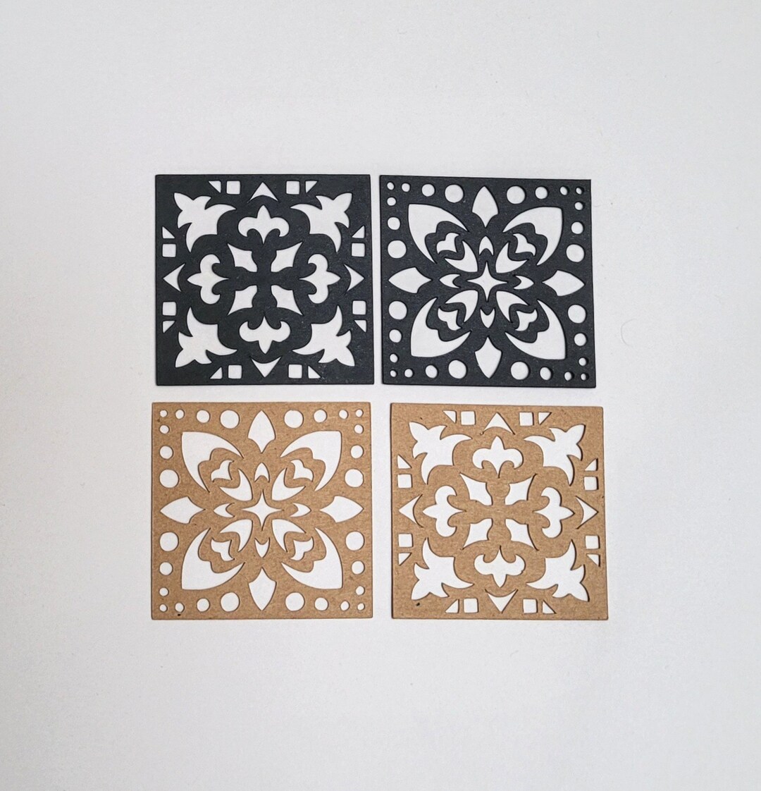 Tiles, Square Tile Paper Cutouts, 12pcs, Scrapbooking Cutouts - Etsy