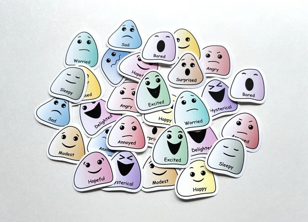 Colorful Moods Mood Sticker Set 30 Pcs Scrapbooking - Etsy