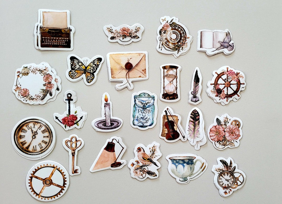 Retro Vintage Stickers Scrapbooking Stickers - Etsy