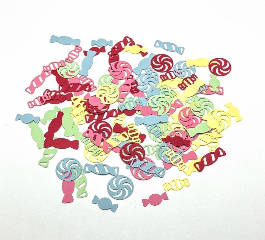 Candy Paper Cutouts, Confetti, Swirl Cutouts - Etsy