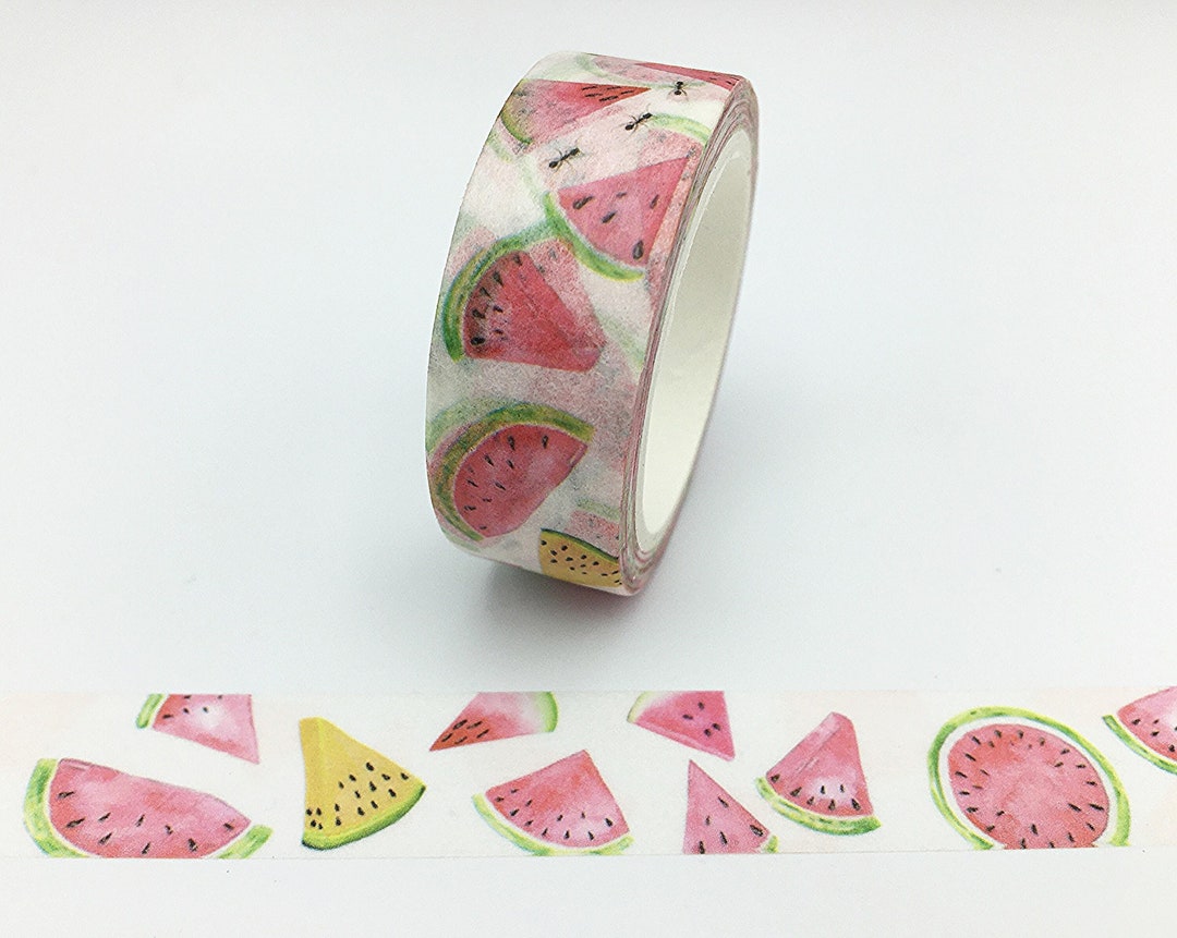 Watermelon Washi Tape, Fruits Washi Tape, Scrapbooking Washi Tape, 1m ...