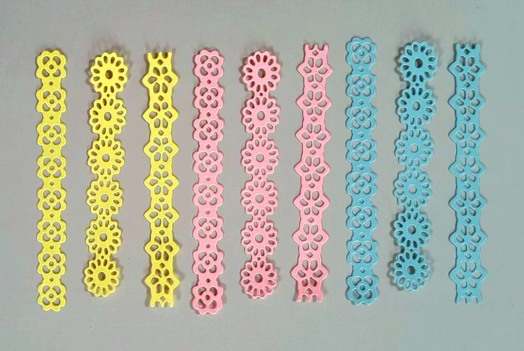Accent Paper Borders, Diecut Border Cutouts, Ribbon Paper Cutouts, 18 ...