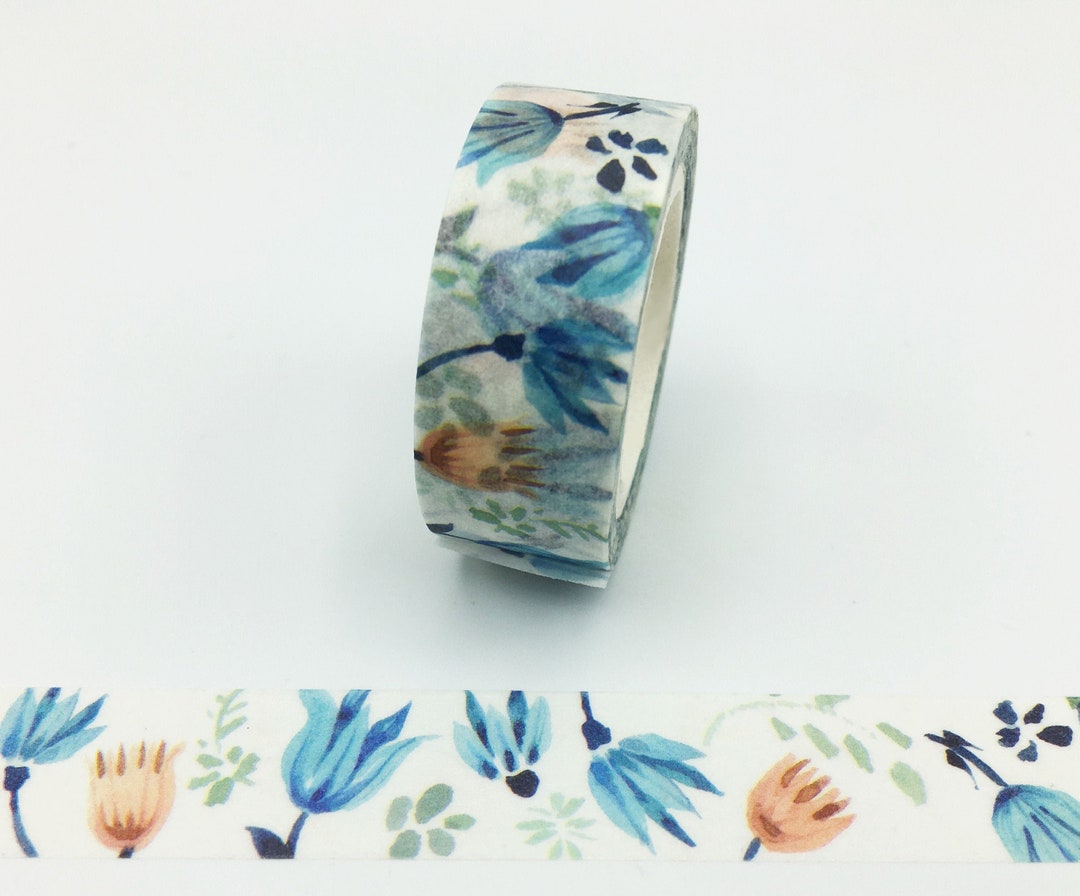 Tulips, Flowers, 1m/10m Option, Washi Tape, Scrapbooking Washi Tape, 1m ...