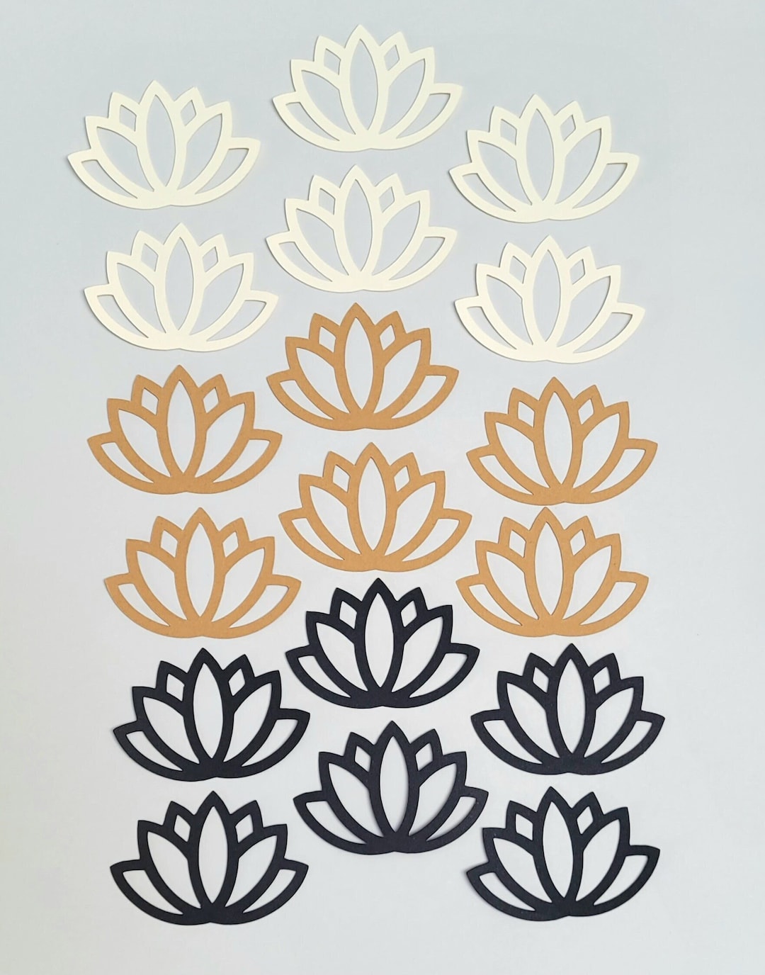 Cutout Lotus Flowers, Paper Cutouts, Scrapbooking Cutouts, Flower ...
