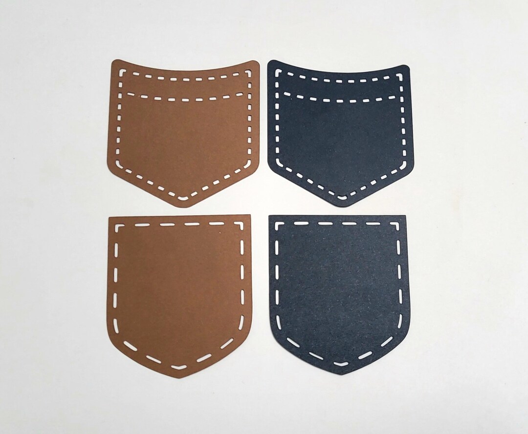 Jean Pocket Paper Cutouts, Threaded Paper Pockets - Etsy