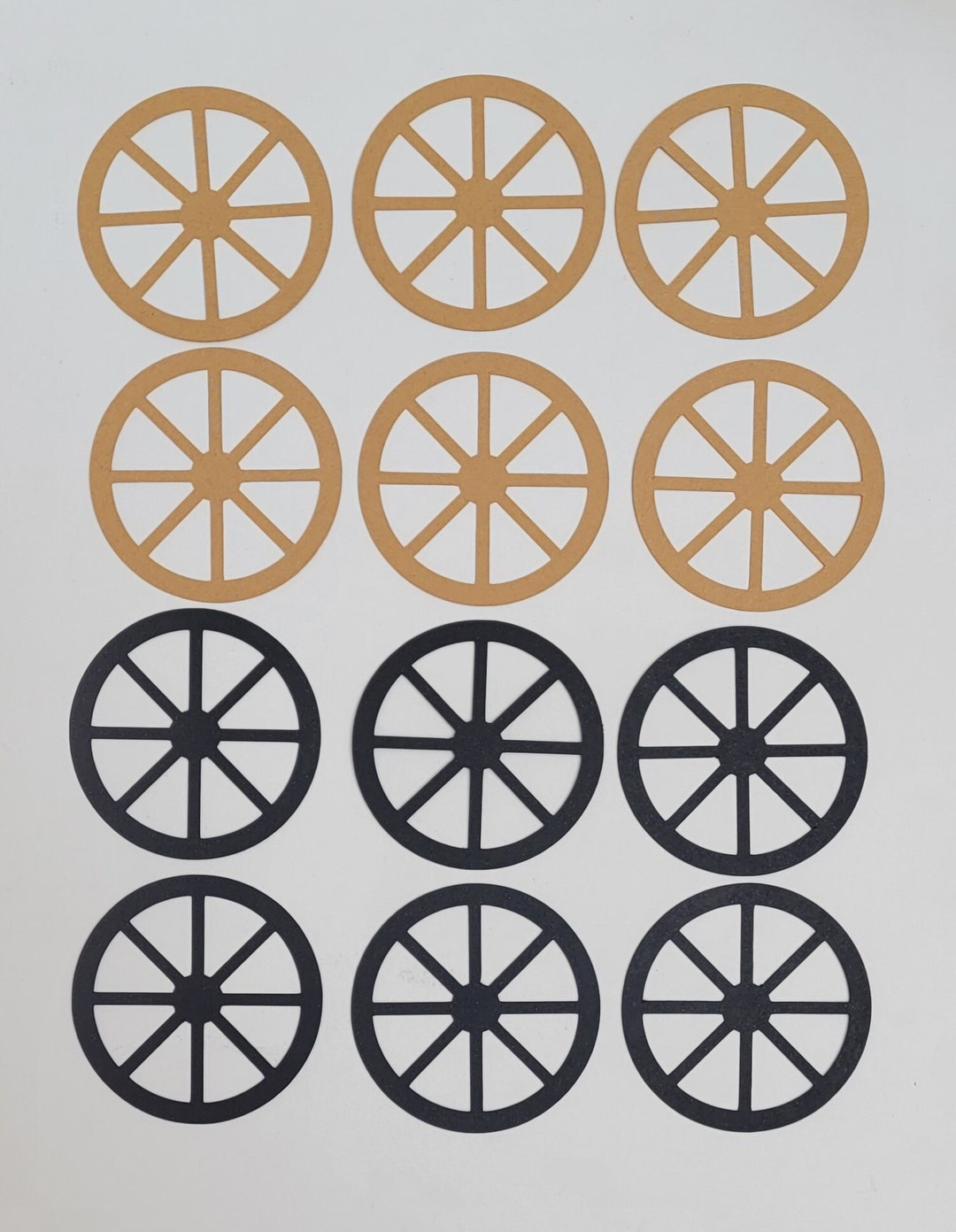 Cutout Wheel, Paper Cutouts, Set of 12 Pcs, Scrapbooking Cutouts - Etsy
