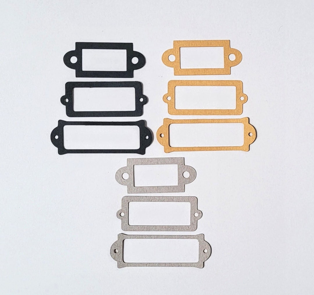 Cutout Vintage Book Plate Labels, Paper Cutouts 18pcs, Scrapbooking ...