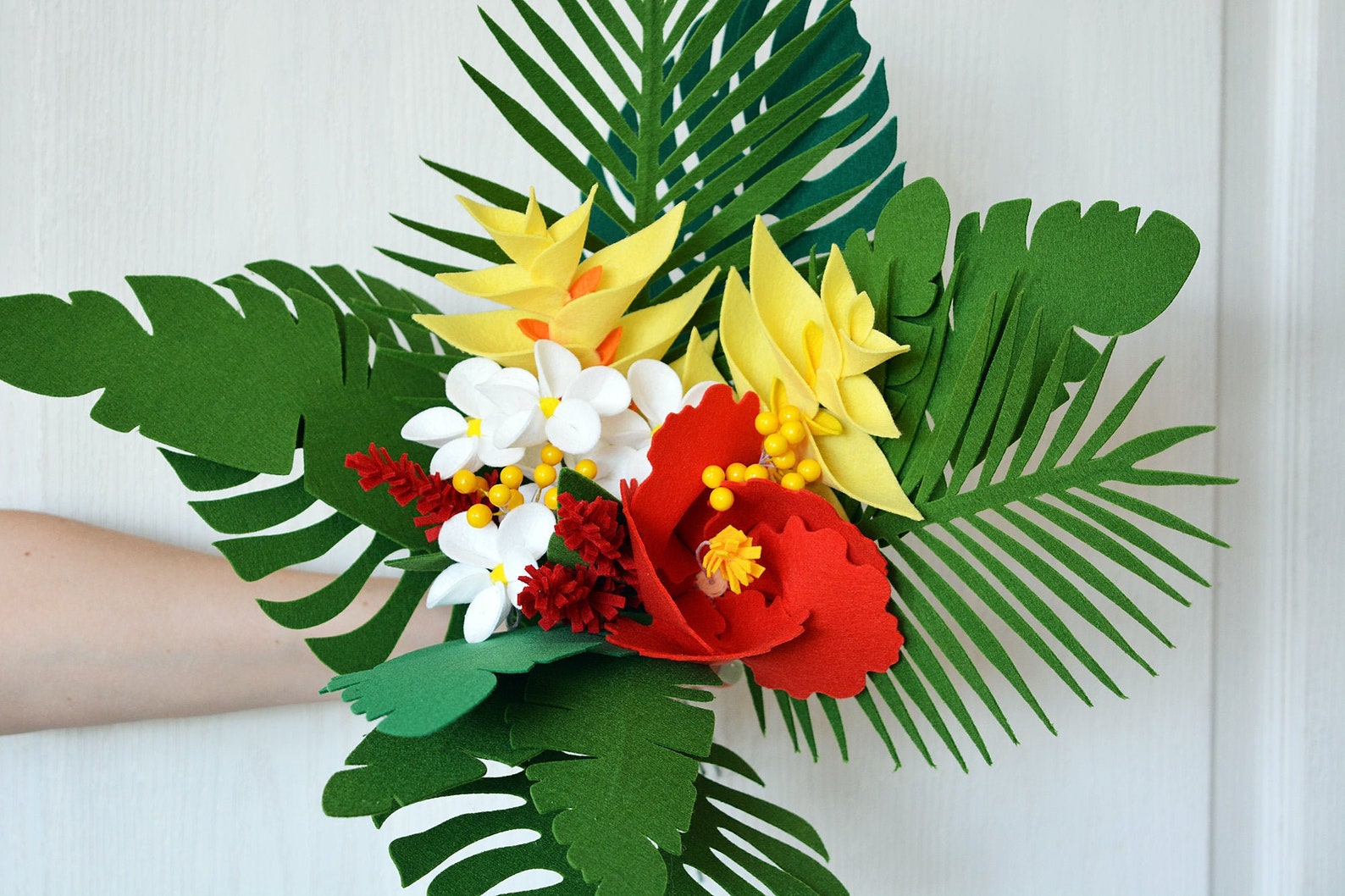 Hawaiian Bouquet DIY Felt Flowers Handmade Felt Flowers - Etsy
